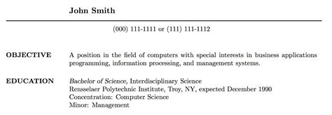 Horizontal Alignment Moveleft And Centerline In Resume Tex