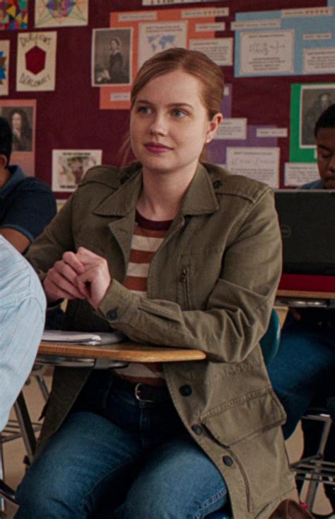 Military Inspired Camo Jacket Of Angourie Rice As Cady Heron In Mean