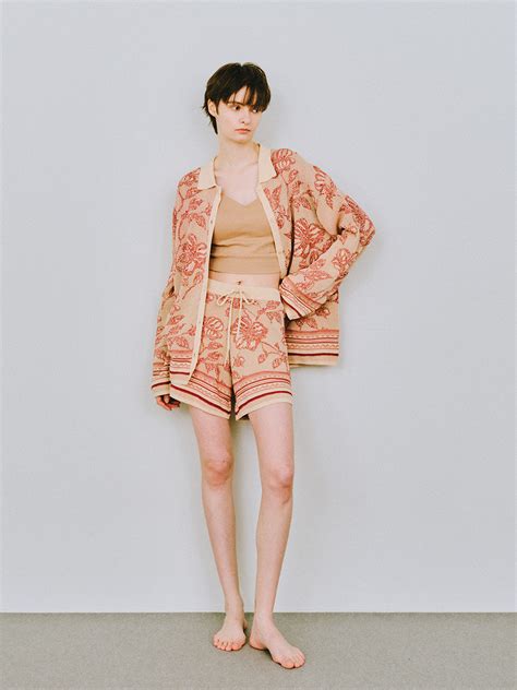 Reversible Jacquard Knit Shirt Nounless