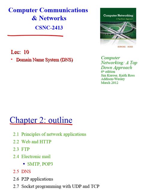 lec 10 dns pdf domain name system domain name
