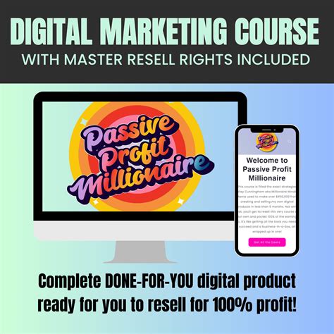 Passive Profit Millionaire Digital Course With Master Resell Rights