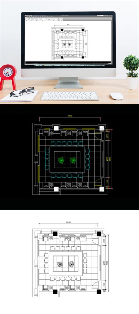 ภาพcad เขียนแบบแปลนห้องประชุมอาคารสำนักงาน เทมเพลต แบบ Dwg ดาวน์โหลดฟรี Pikbest