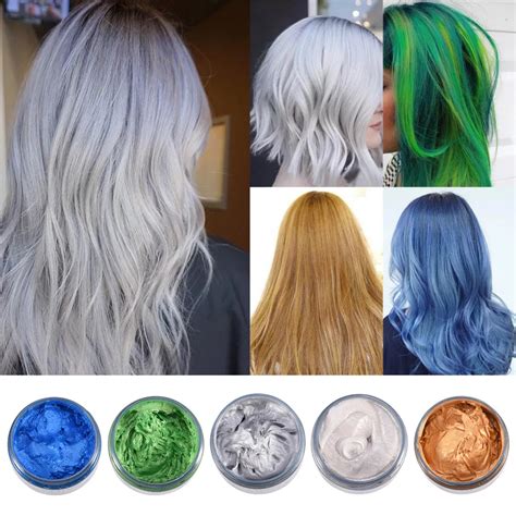 Ml Unisex Hair Color Mud Wax Dye Molding Paste Grandma Gray Color