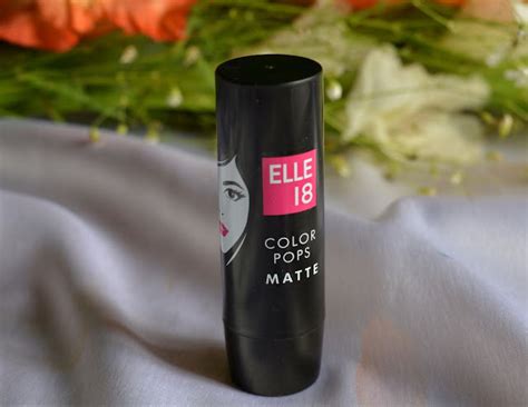 Elle 18 Color Pops Matte Lipstick Rockstar Red Shade R32 Review