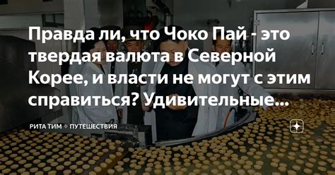 Правда ли, что Чоко Пай - это твердая валюта в Северной Корее, и власти ...