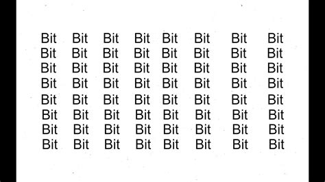 64 bits 32 bits 16 bits 8 bits 4 bits 2 bits 1 bit youtube