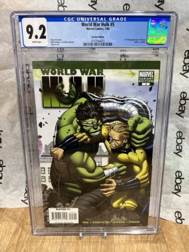 World War Hulk 5 CGC 9 2 NM 1st Full App Of Skaar David Finch Cover