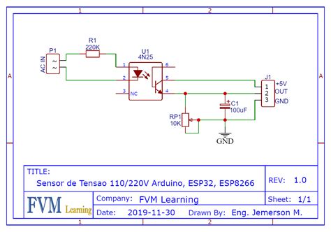 Sensor De Tensão Ac 110220v Para Arduíno Esp32 Esp8266 Pic Fvml