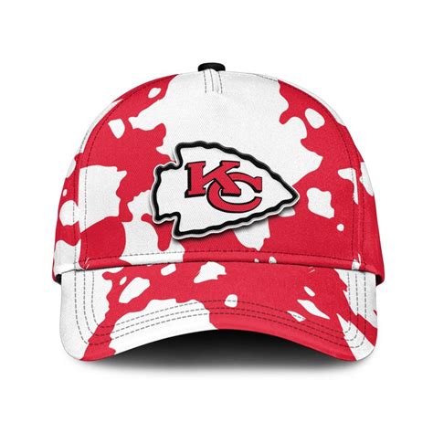 Stocktee Kansas City Chiefs Cow Print Patterns Allover Print Classic Cap Limited Edition