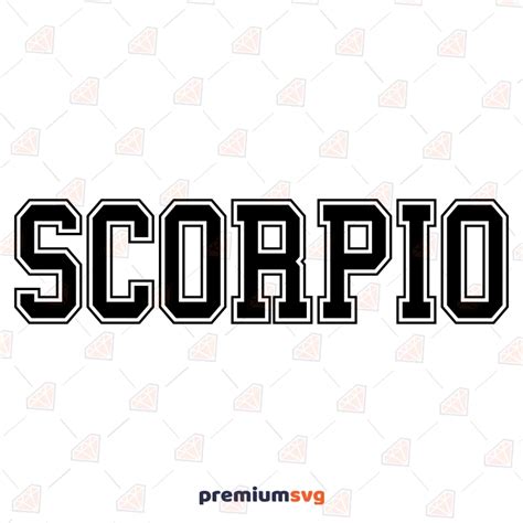 Scorpio Svg Design For T Shirt Zodiac Svg Premiumsvg