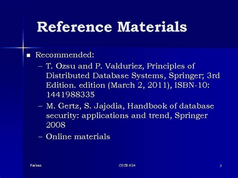 CSCE 824 Secure And Distributed Database Management Systems