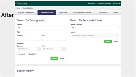 UI Restructuring For Cohort Builder Patient Component Development OpenMRS Talk