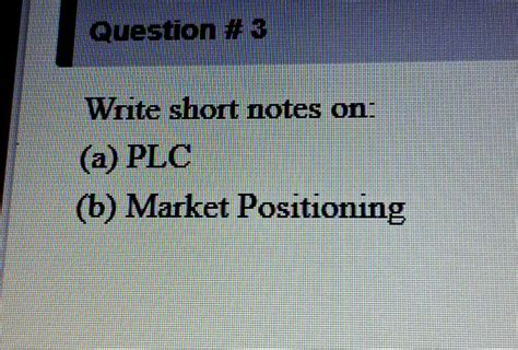 Question Write Short Notes On A Plc B Studyx