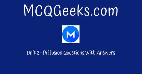 Gcse Gcse Biology Unit 2 Diffusion