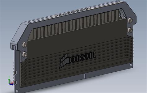 Corsairdominatorplatinumddr3内存模块带照明套件solidworks 2014模型图纸免费下载 懒石网