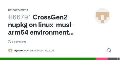 Crossgen2 Nupkg On Linux Musl Arm64 Environment Links To Wrong Libc