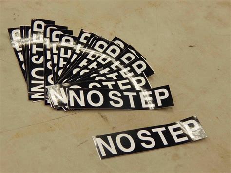 AM General 12339055 NO STEP Decal Sticker Boat Truck Jeep Sold Separately MC Sales Llc