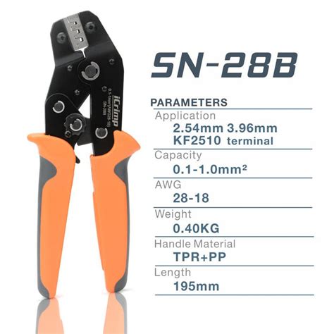 Sn 28b Open Barrel Crimper Dupont Crimping Tool — Iwiss Tools