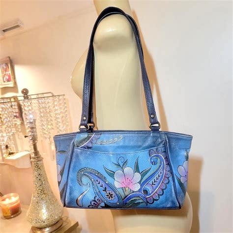 Anna By Anuschka East West Small Hand Painted Purse Depop