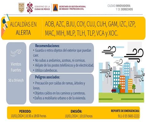 Alerta Amarilla Por Vientos Fuertes En Cdmx Destacadomx