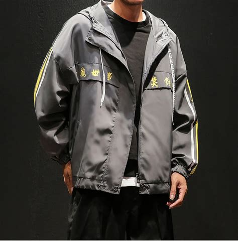 Jaqueta Masculina Fina Com Capuz Jaqueta Casual Hip Hop Casaco Com
