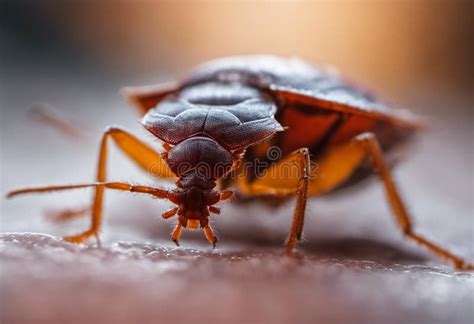 An Ai Illustration Of A Bed Bug On Top Of A Table Covered In Food Stock Illustration