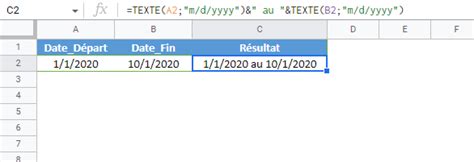 Créer une Plage de Dates à Partir de Deux Dates Excel et Google
