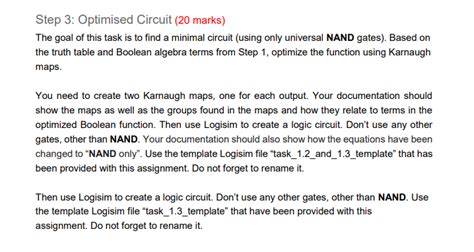 Solved 1 Boolean Algebra And Logisim Task 40 Marks Truth