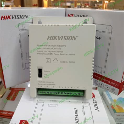 Jual Hikvision Ds 2fa1205 C8 Adaptor Power Supply Cctv 12v 8ch