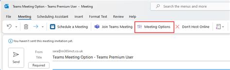 Setting Teams Meeting Options The Teams Queen Blog