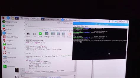 KeyLogger In RasperryPi Demo With Python Script YouTube