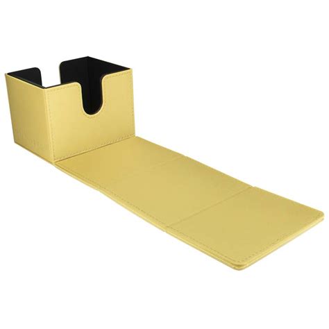 Ultra Pro Deck Box Vivid Yellow Alcove Edge Game Nerdz