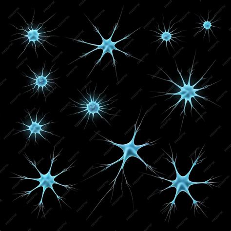 Synapses Vector Set White Background Isolated A High Quality Image