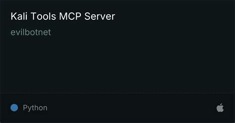 Score Kali Tools Mcp Server Glama