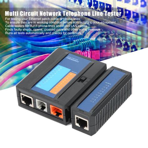 Rj45 Cable Tester Led Status Display Rj45 Network Cable Tester For Rj12 Lazada Ph
