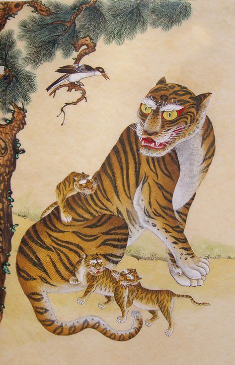 김현수 2016년 작 까치 호랑이 화실수업중 방문지도 소구룹지도 작품대여 작품판매 김현수전통민화연구보존회 퓨전민화 창작 전통채색화 취미미술 민화 단청 만다라 탱화 안성시