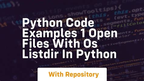 python code examples 1 open files with os listdir in python youtube