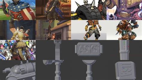 Overwatch Props 3d Model Collection Cgtrader