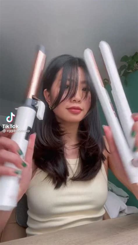 Styling Curtain Bangs W Curler Or Straightener Styling Bangs Tutorial