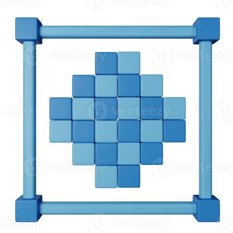 Bitmap 3d Render Icon Illustration 29204480 Png