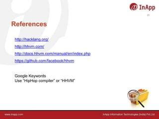 Hiphop PHP PPTX Programming Languages Computing