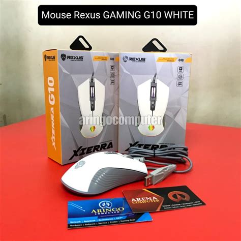 Jual Mouse Rexus Gaming G10 White Shopee Indonesia