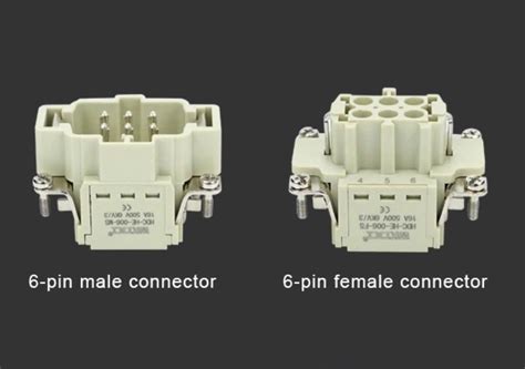 Conector Macho Hembra Para 6 Pines Wonked Whe06x