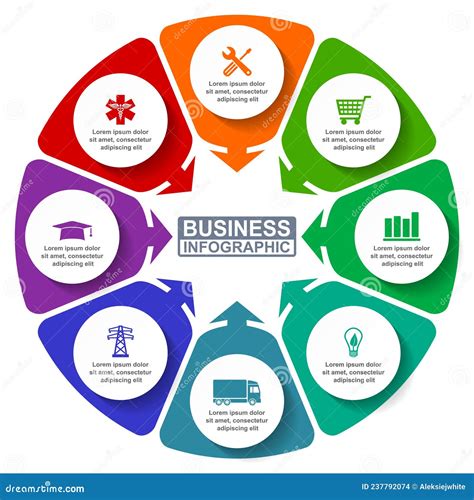 Business Infographic Vector Template For Presentation Editable Diagram