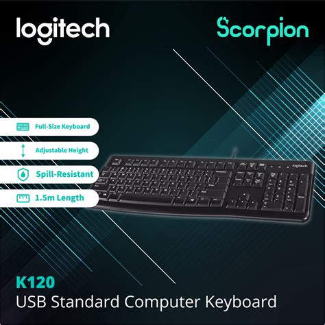 Logitech K Usb Standard Computer Keyboard Shopee Malaysia