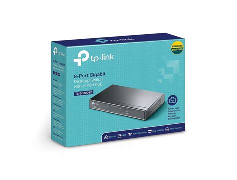 TP Link TL SG1008P 8 Port Gigabit Desktop Ethernet Switch TL SG1008P