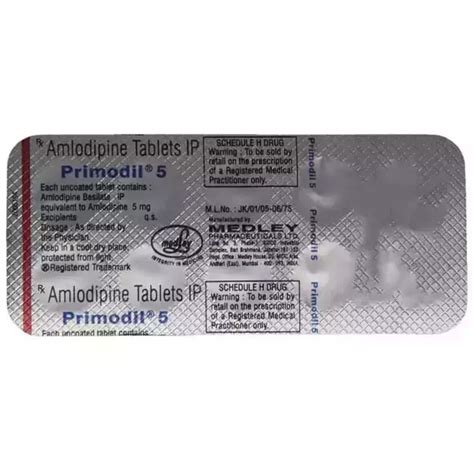 Primodil 5 Tablet Uses Price Dosage Side Effects Substitute Buy Online