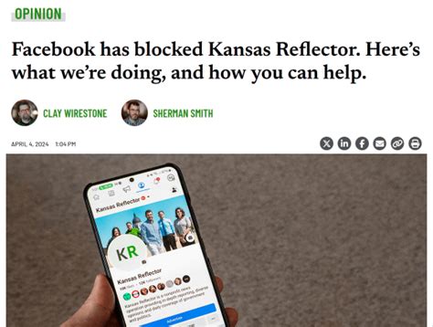 Non Profit Media That Published Critical Columns On Facebook Was Blocked Meta Explains That It