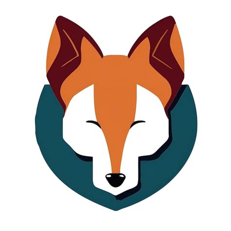 Premium Vector Cartoon Fox Face Illustration