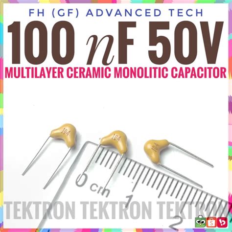 Jual Mlcc 100nf 50v Multilayer Ceramic Capacitor 104 0 1uf Keramik Monocap Shopee Indonesia